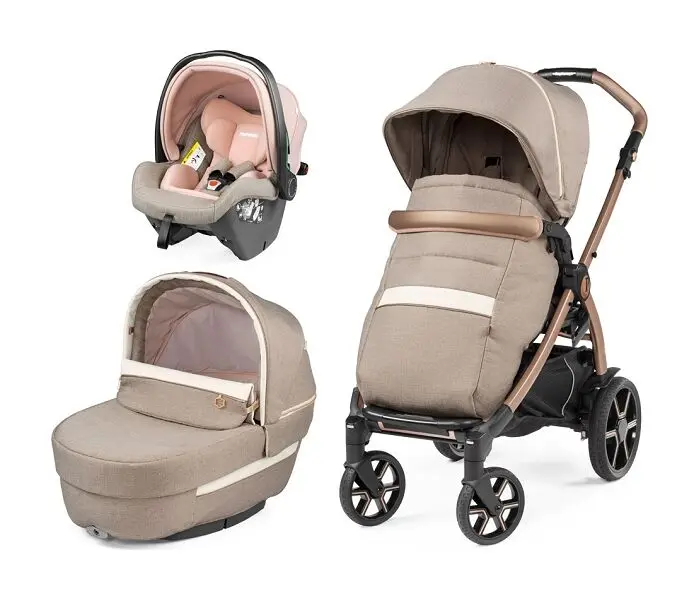 Peg Perego Kolica za bebe 3u1 Modular Sistem Switch, Bež