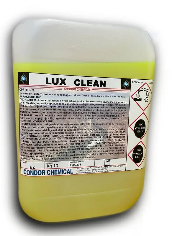 Condor Chemical Sredstvo za odmašćivanje Lux Clean, 10 L