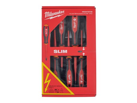 MILWAUKEE Tri-Lobe odvijači 1000V VDE Slim set 7/1 (74933)