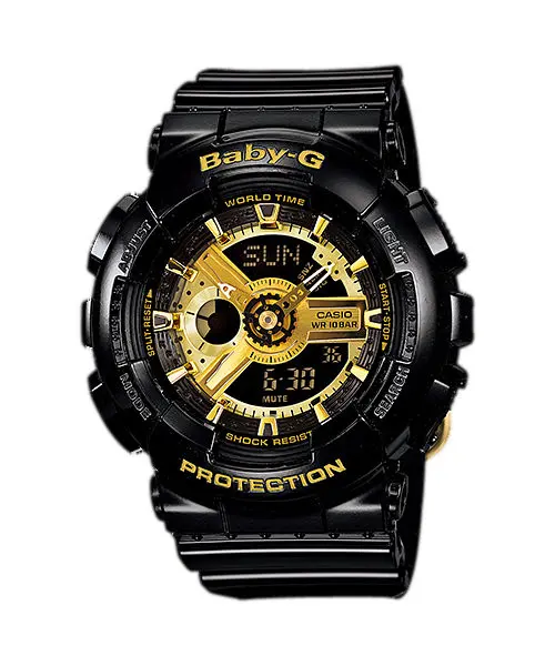 Casio Ženski sat G-Shock BA-110-1A, Crni