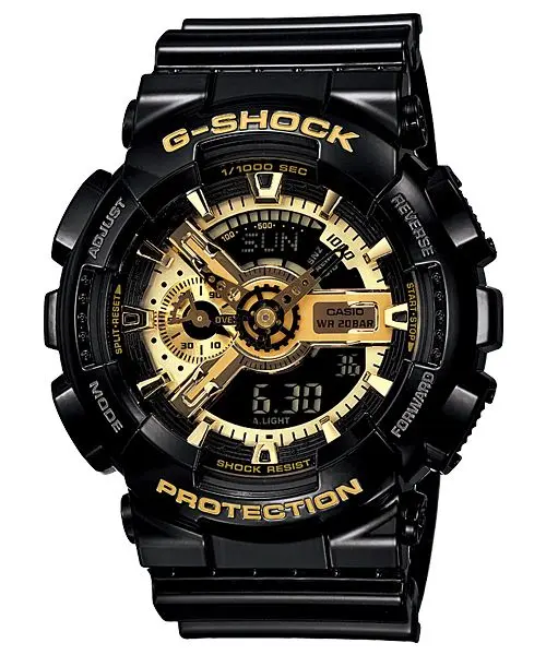 Casio Muški sat G-Shock GA-110GB-1A, Crno-zlatni