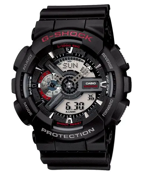 Casio Muški sat G-Shock GA-110-1A, Crni