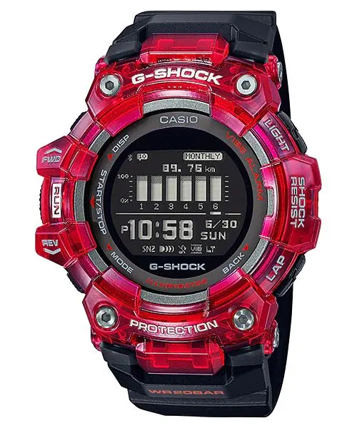 Casio Muški sat G-Shock GBD-100SM-4A1, Crno-crveni