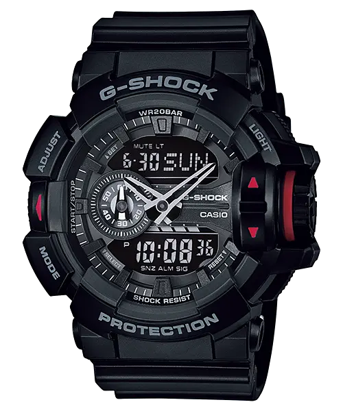 Casio Muški sat G-Shock GA-400-1B, Crni