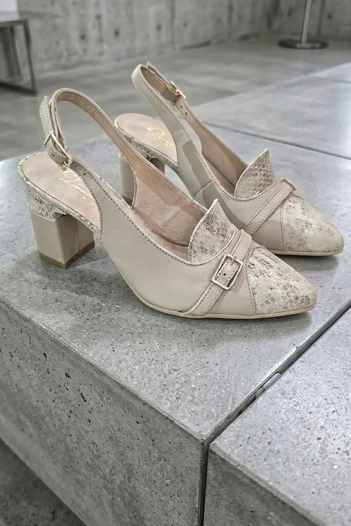 Obuca Trend Ženske cipele na štiklu Stila 3408, Krem