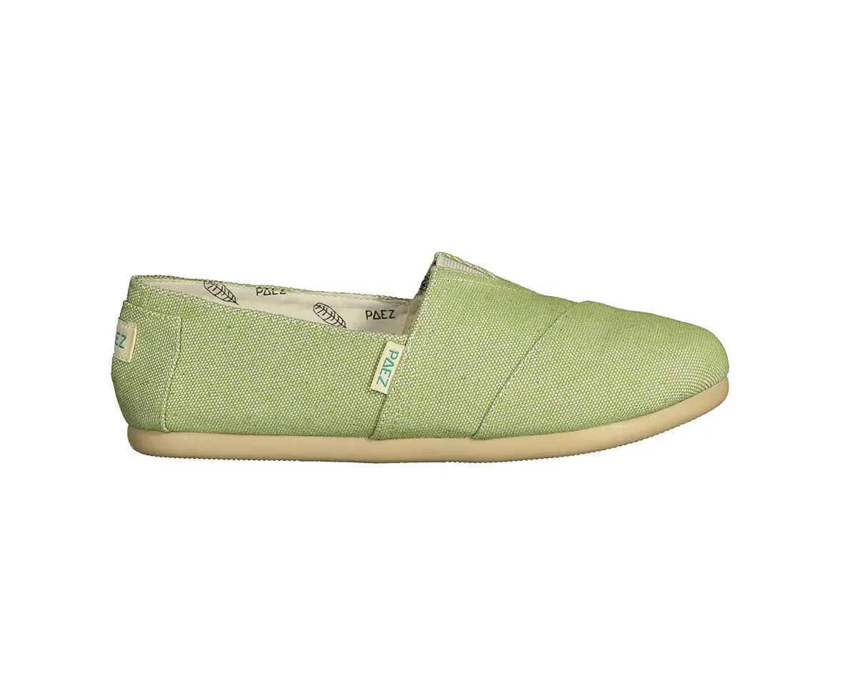 PAEZ Ženske espadrile CLASSIC COMBI PISTACHIO zelene