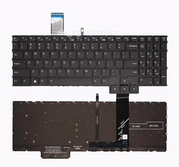 Tastatura za laptop Lenovo Legion 5 Pro 16ARH7 16ARH7H 82RY 82RG RGB backlight mali enter