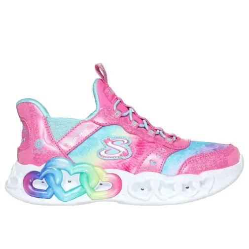 Skechers Patike za devojčice Infinite heart lights, Roze