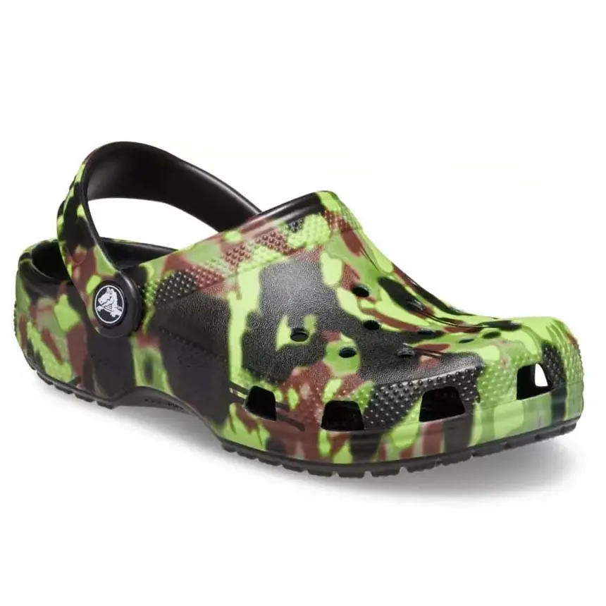 Crocs Papuče za dečake Classic Spray Camo Clog K, Maskirne