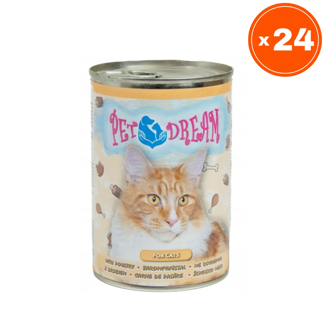 Pet Dream Vlažna hrana za mačke, 24 x 415g