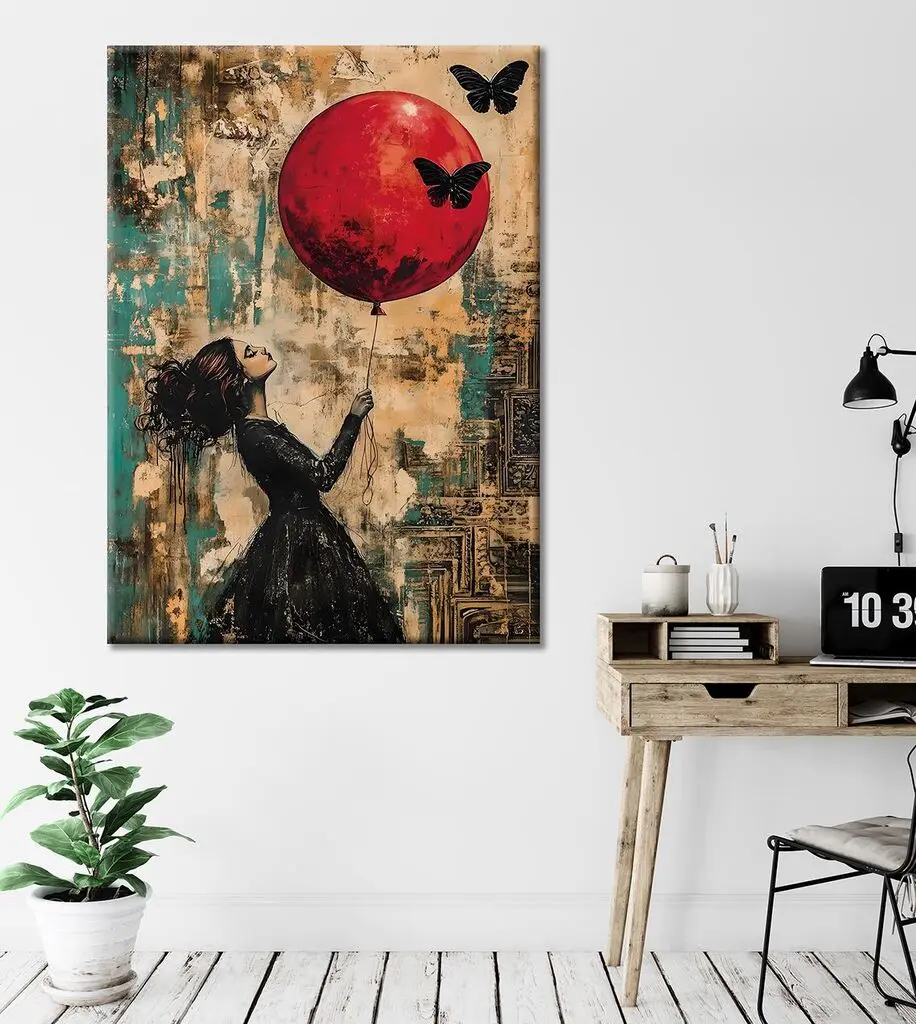 Wallity Dekorativna slika na platnu, 50x70cm, Šarena