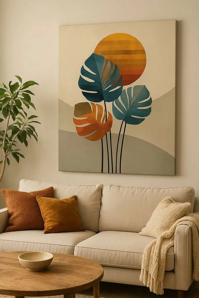 Wallity Dekorativna slika na platnu, 70x100cm, Šarena
