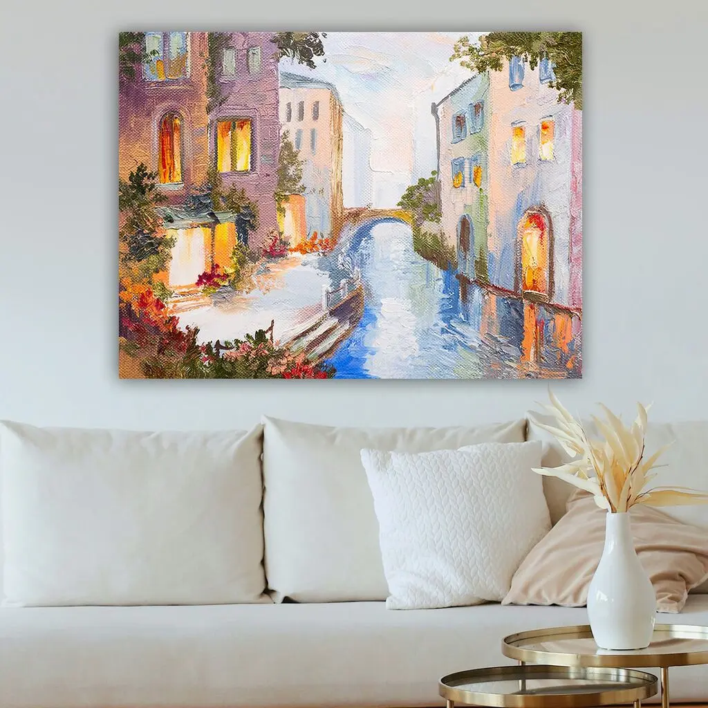 Wallity Dekorativna slika na platnu, 70x100cm, Šarena