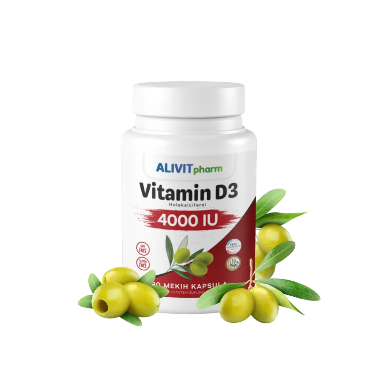 Alivit Pharm Vitamin D3, 4000 IU, 90 kapsula