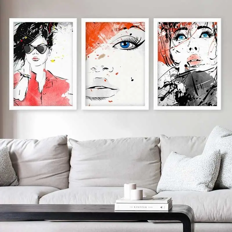 Wallity Set uramljenih slika 3BC_2848730, 3 Dela
