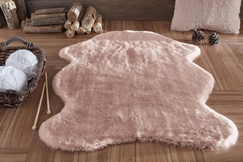 Conceptum Hypnose Tepih Faux Fur Post, 70 x 100cm, Roze