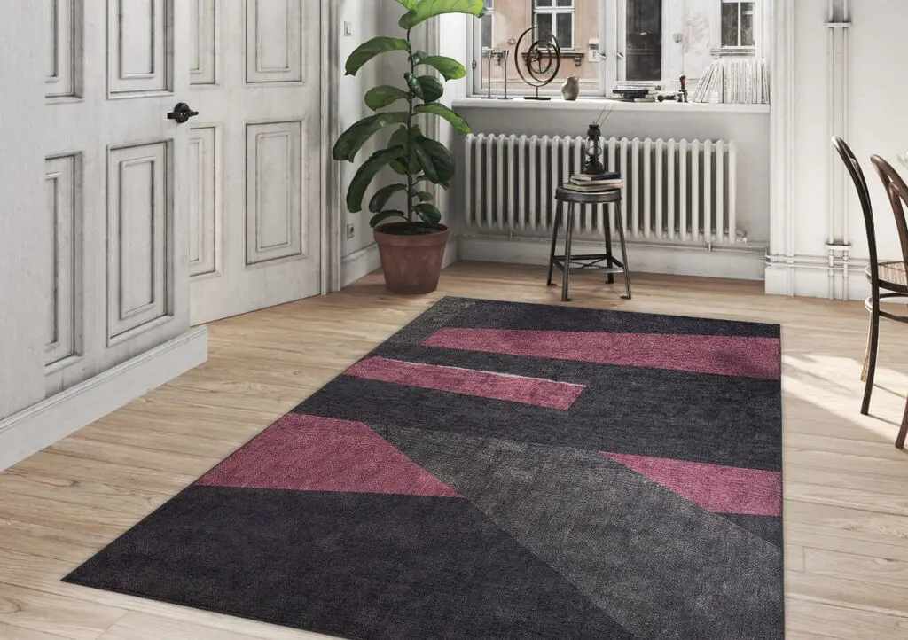 Conceptum Hypnose Tepih Ada Gonul -AL 367, 140x190 cm, Antracit-roze