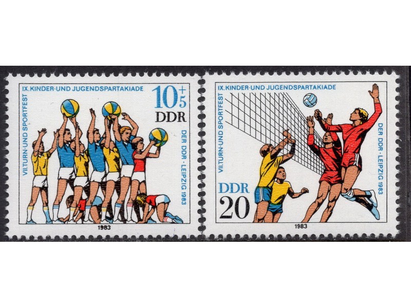 Nemačka DDR 1983. Komplet serija, Sport