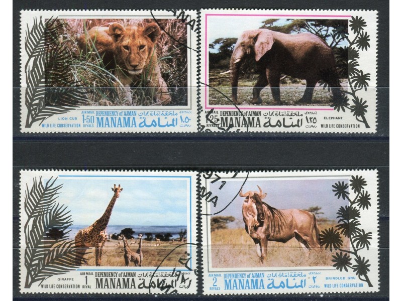 209 - Manama - Fauna - žigosane marke
