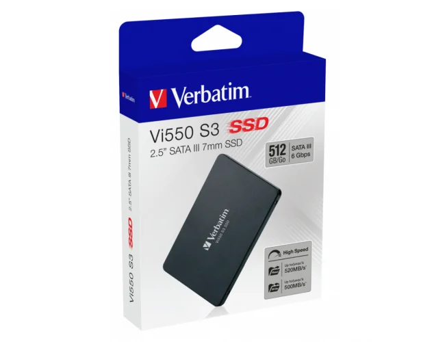 Verbatim 512GB 2.5" SATA Vi550 S3 SSD disk