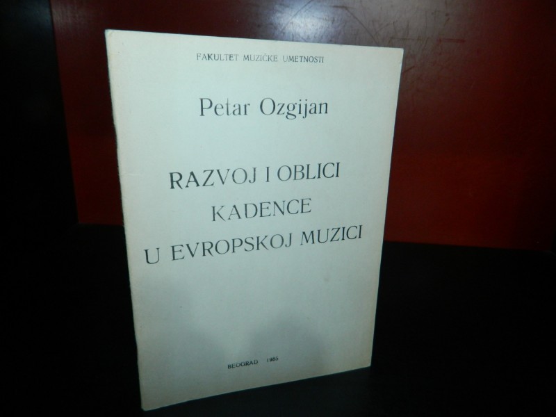 Razvoj i oblici kadence u evropskoj muzici, Ozgijan