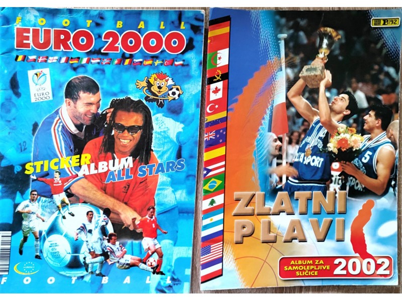 EURO 2000 - ZLATNI PLAVI 2002 lot albuma