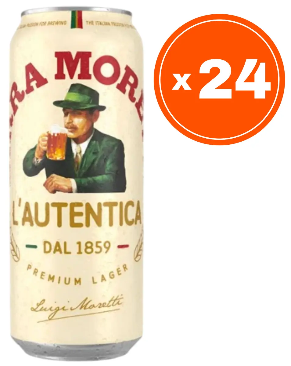 Birra Moretti Svetlo pivo, 0.5l, 24 komada