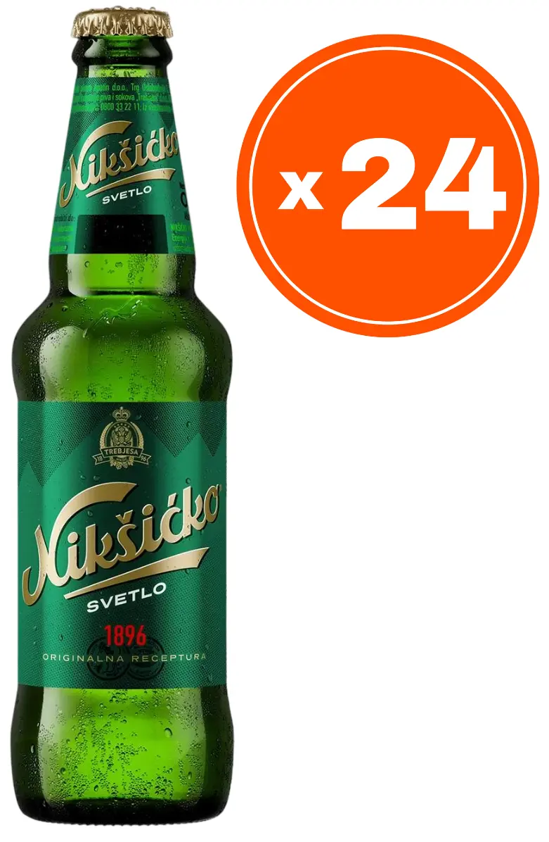 Nikšićko Svetlo pivo, 0.33l, 24 komada