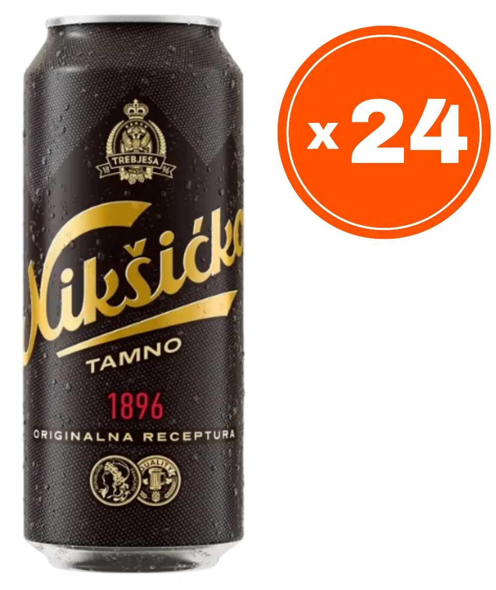 Nikšićko Crno pivo, 0.5l, 24 komada