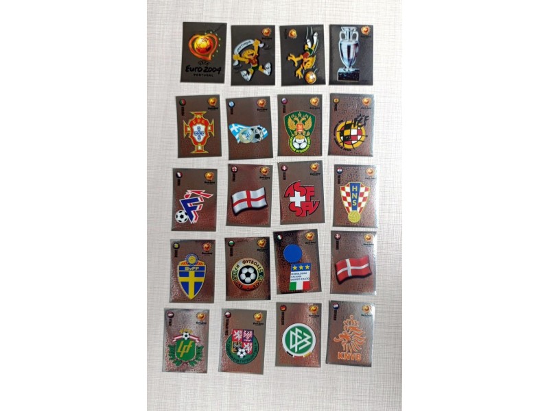 EURO 2004 Panini komplet sjajnih sličica