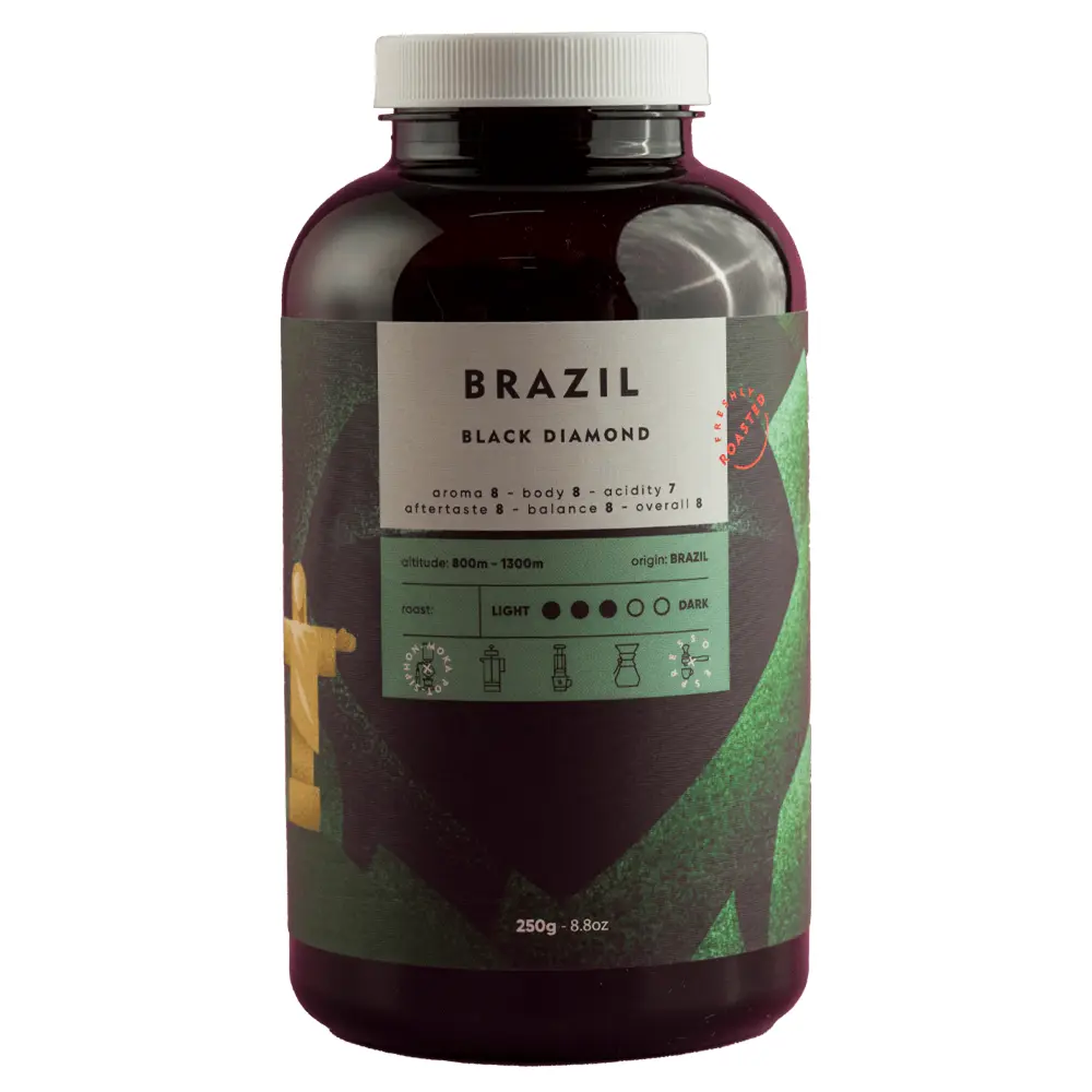 Kafeterija&Love&Brands Pržena kafa u zrnu Brazil Black Diamond, 250g