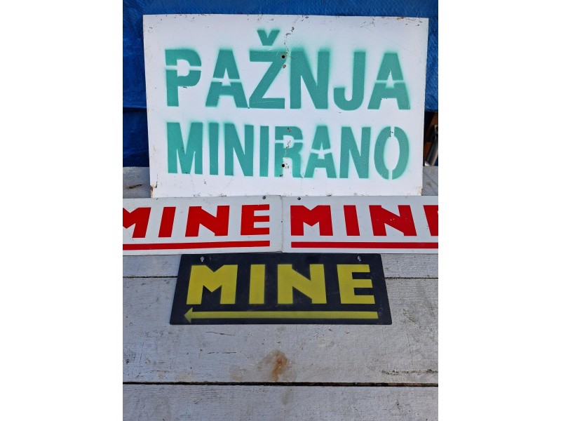 Cetri tablice MINE