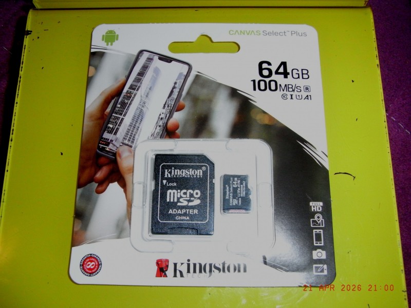 KINGSTON mikro SD kartica 64Gb,klasa 10.