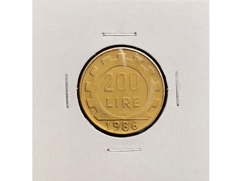 2960 - 200 Lire 1986. Italija