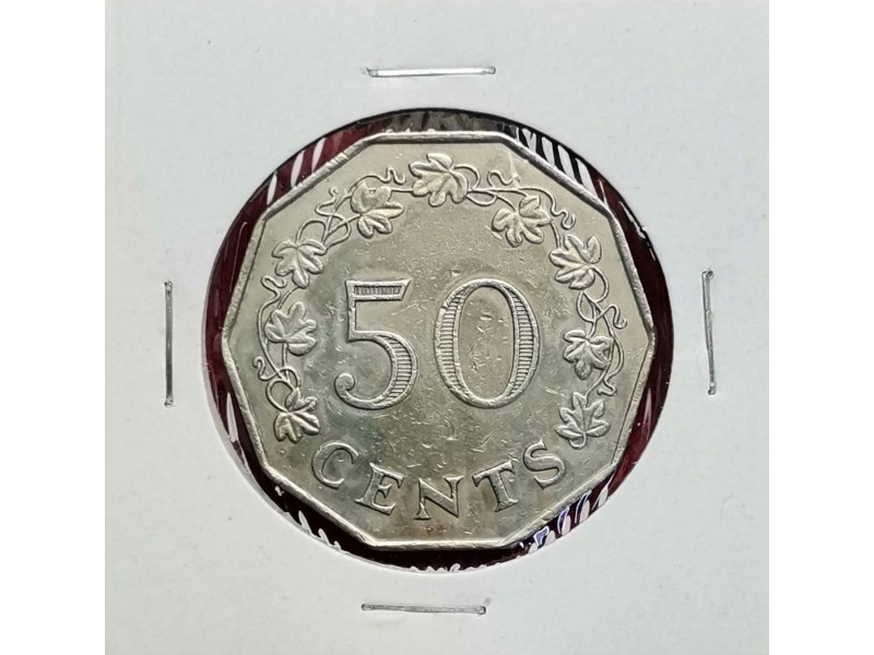 2993 - 50 Cents 1972. Malta