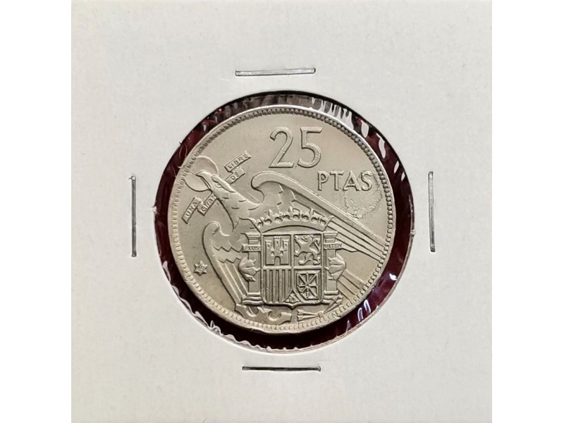 3021 - 25 Pesetas 1957.(69) Španija
