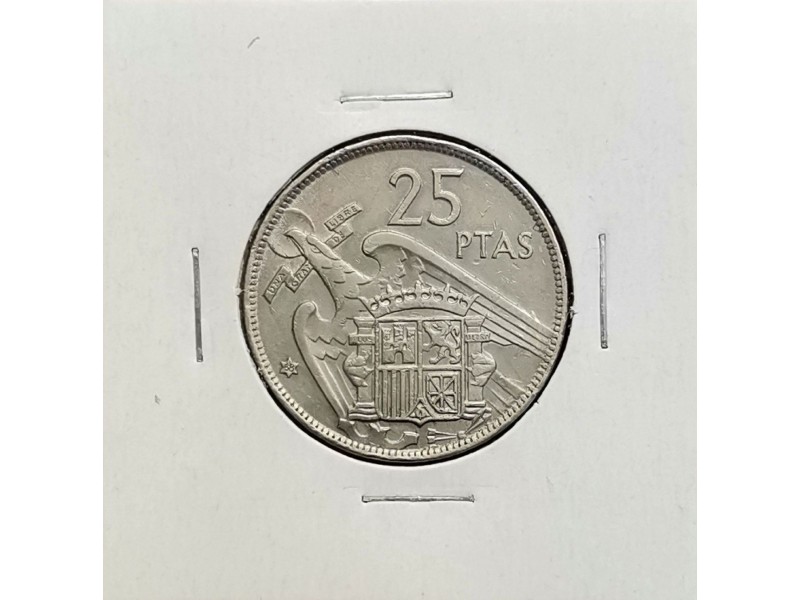 3022 - 25 Pesetas 1957.(68) Španija
