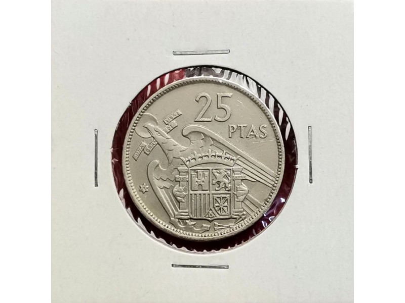 3024 - 25 Pesetas 1957.(70) Španija