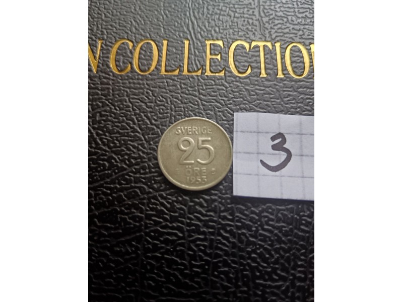 Švedska, 25 ora 1953 #3 Srebro
