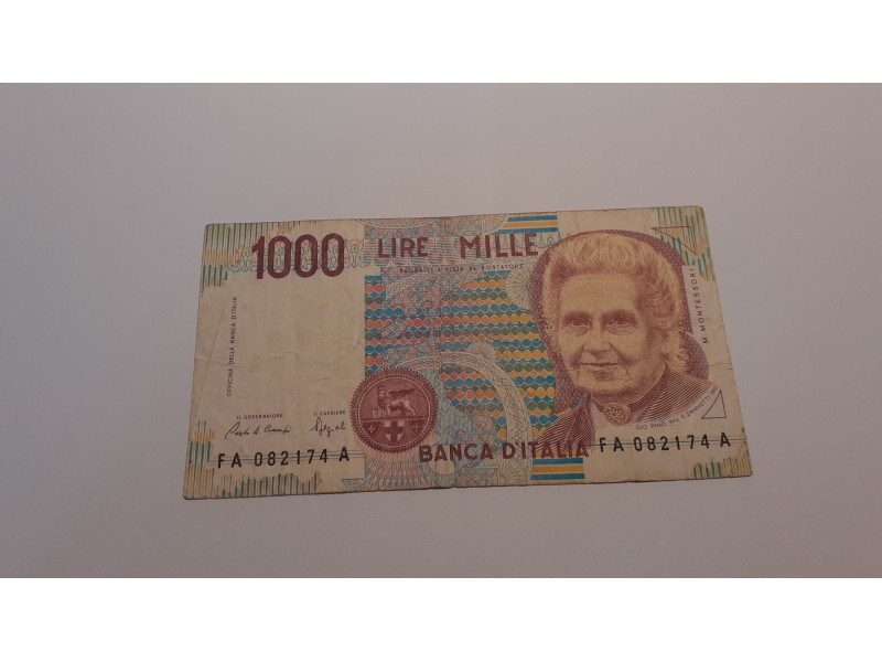 ITALIJA - 1000 LIRA - 1990