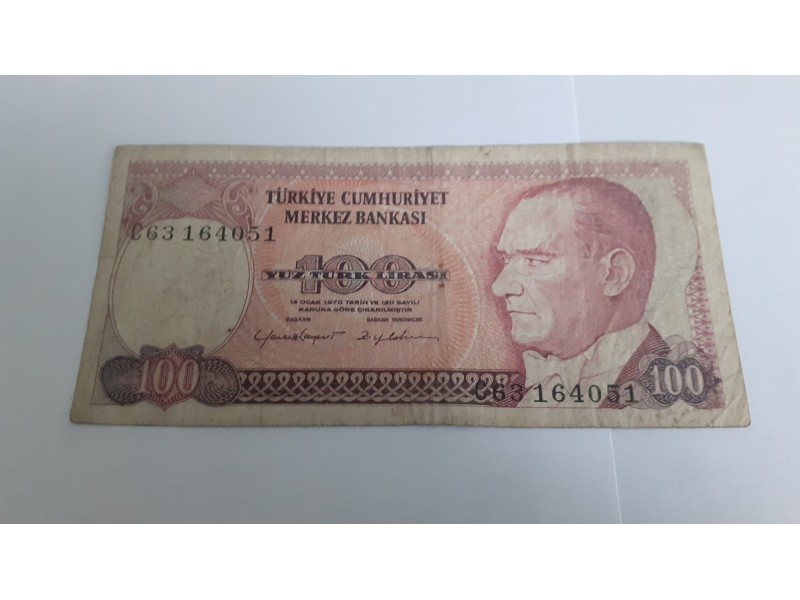 TURSKA - 100 LIRA