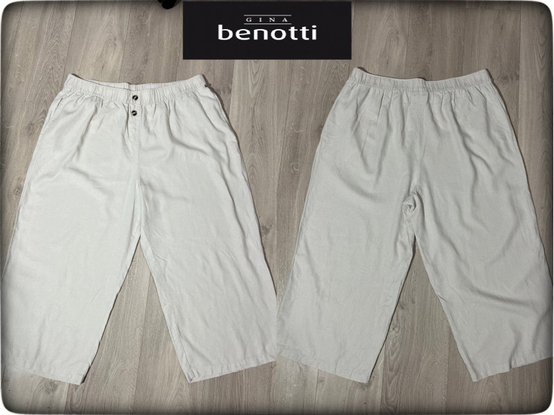 *GINA BENOTTI*7-8 pantalone-Lan-Viskoza*KAO NOVE*50-XL