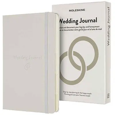 Amphora Agenda Moleskine, Passion Journal, Wedding, Pearl White