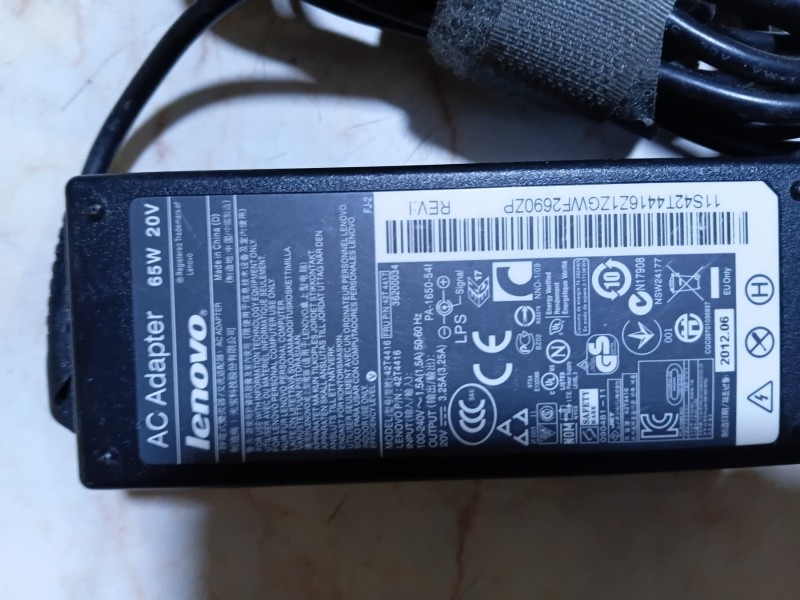 Ac Adapter Lenovo 20v3.25a 65W