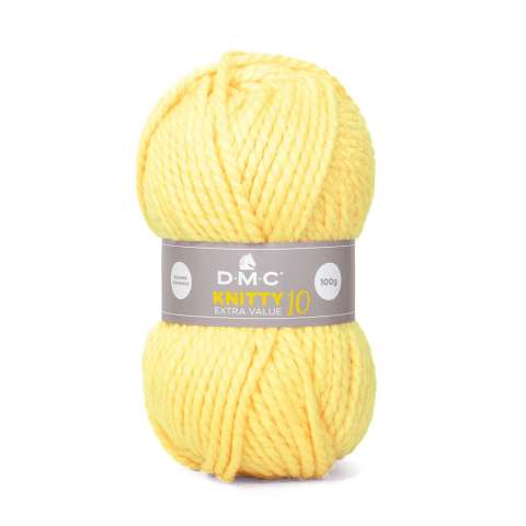 DMC KNITTY 10 ŽUTA 100gr, dužina 82m