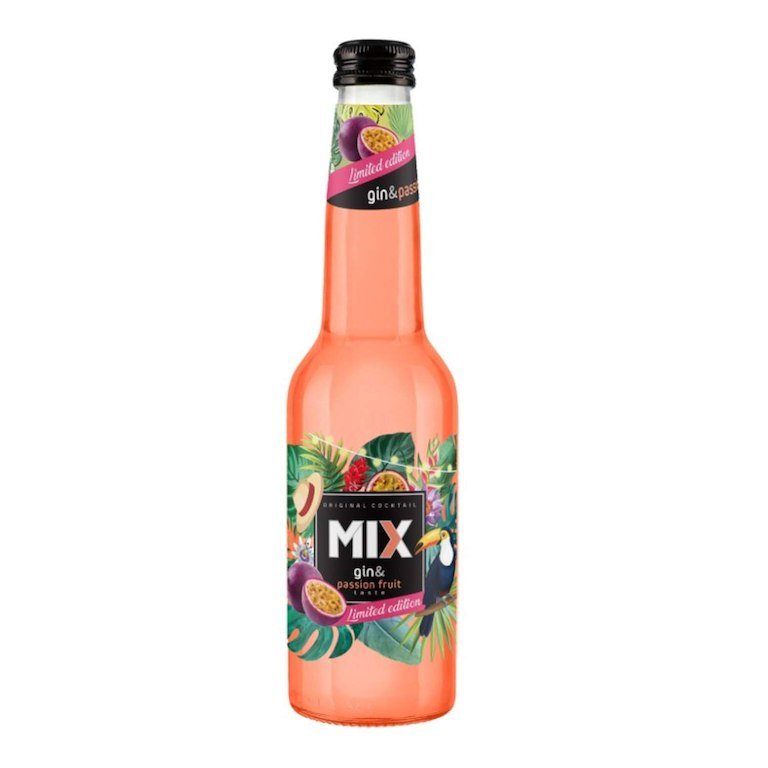 Koktel mix gin & passion fruit 0.33l