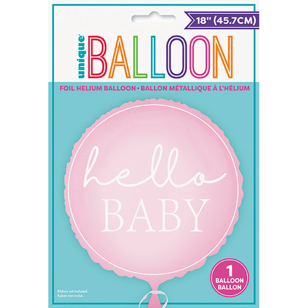 82128U
18″ Foil Hello Baby Pink