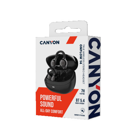 CANYON OWS Ear Clips headset OnFlow 14 Black ( CNS-TWS14B )