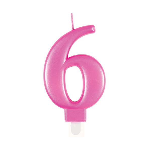 19606U
Candle Number 6 Met Pink