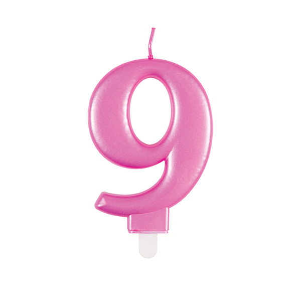 19609U
Candle Number 9 Met Pink